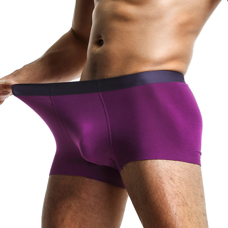 Трусы-боксеры мужские, фиолетовые, XXL