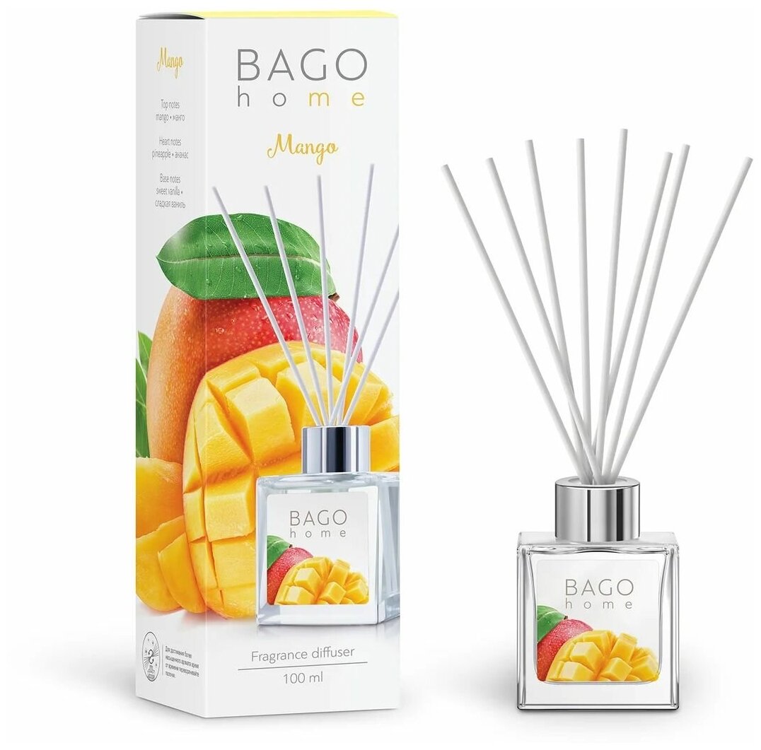 BAGO home диффузор Манго, 100 мл,