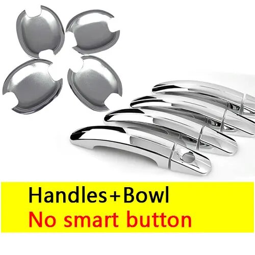 Для Ford Focus 3 хромированные накладки на дверные ручки, 4-дверная отделка MK3 2011-2017, седан, хэтчбек RS, аксессуары для стайлинга автомобилей Handle and Bowl