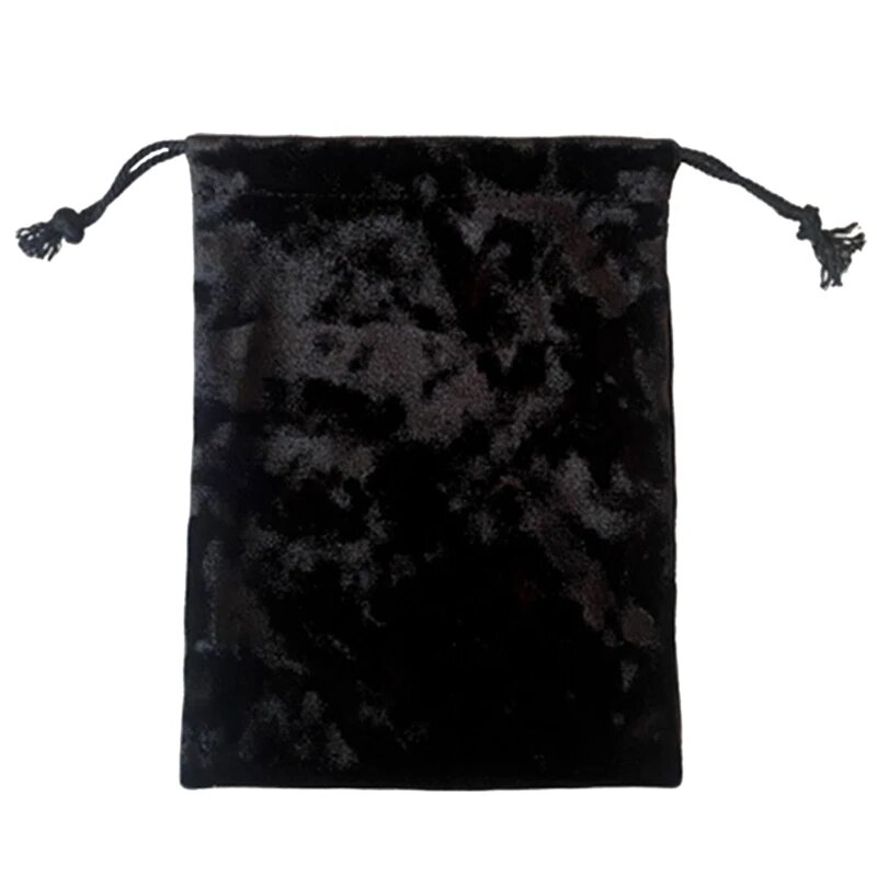 Черная бархатная сумка для карт 13x18 см