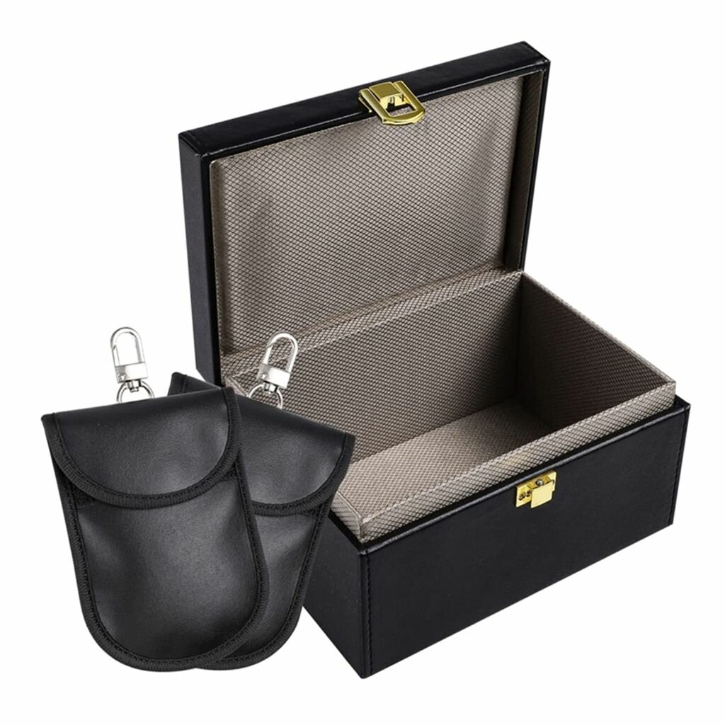 Защитный чехол для ключей от автомобиля, сумка защиты сигнала мобильного телефона, коробка Фарадея