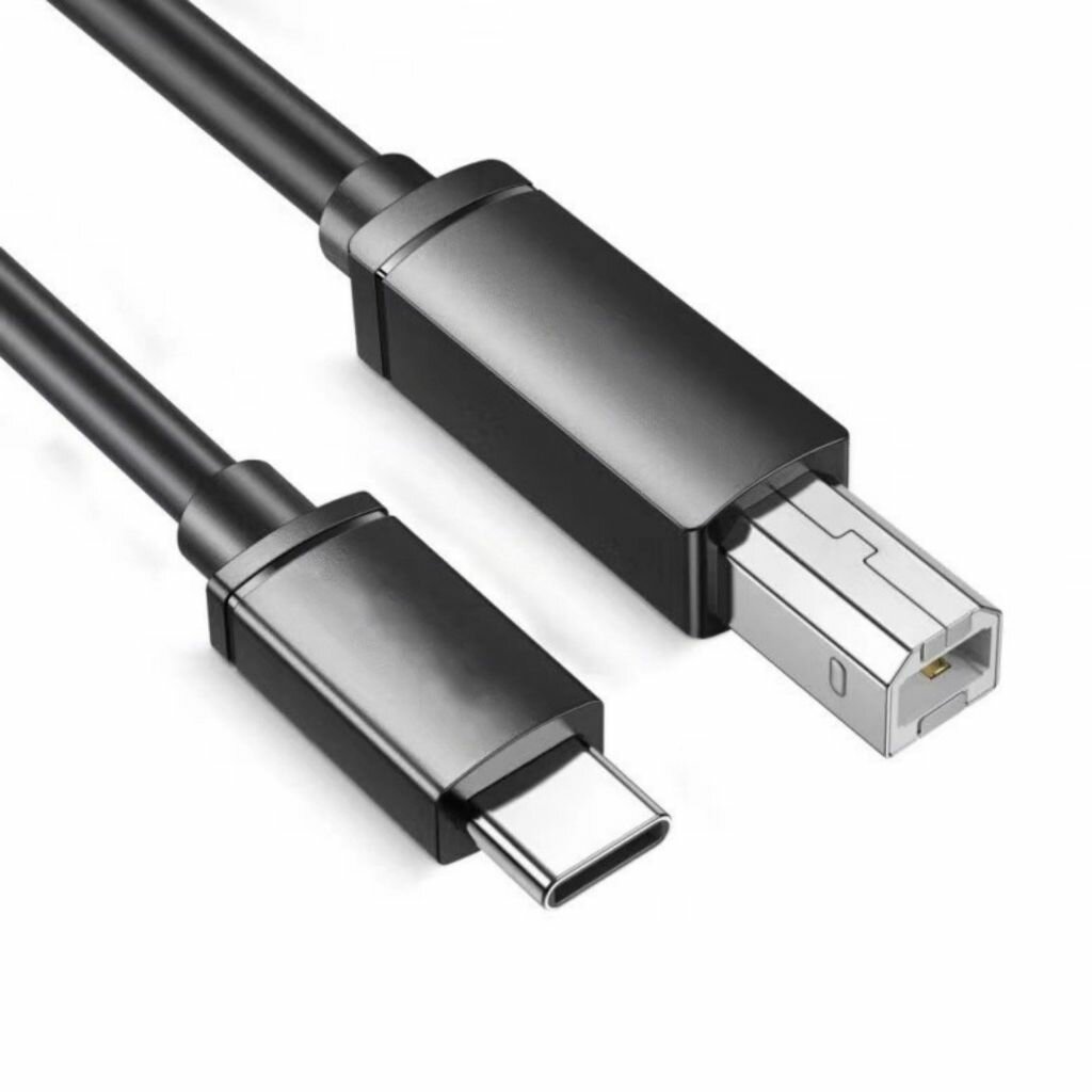 Кабель принтера Type C к USB 2.0, длина 100 см, высокоскоростная передача для телефонов, ноутбуков, шнур печати