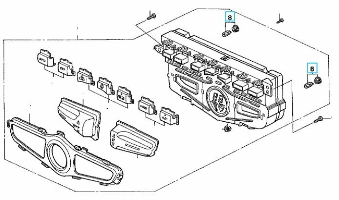 Лампочка, неоновая клиновидная (14 В 80МA) (Оригинал)