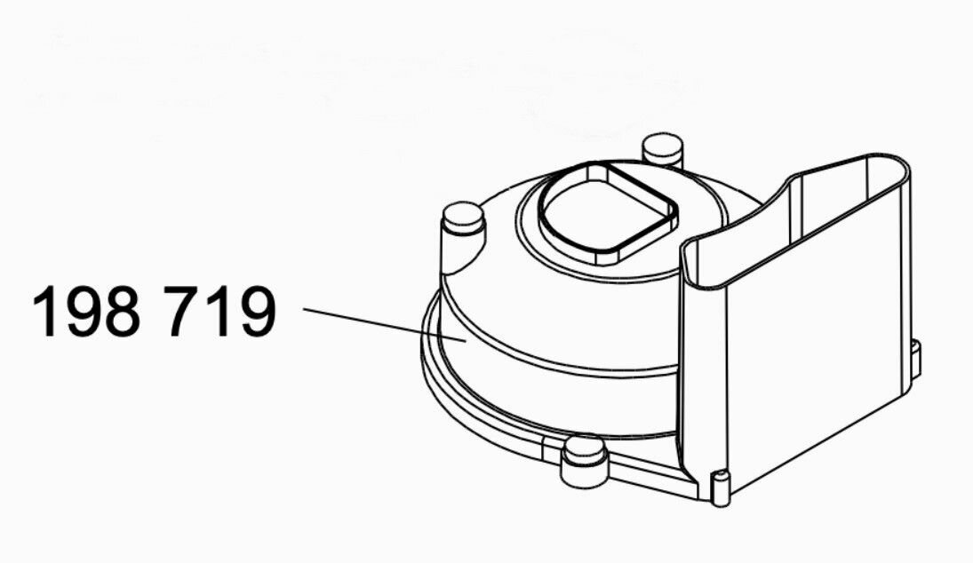 Корпус мотора для пылесоса Thomas 198719