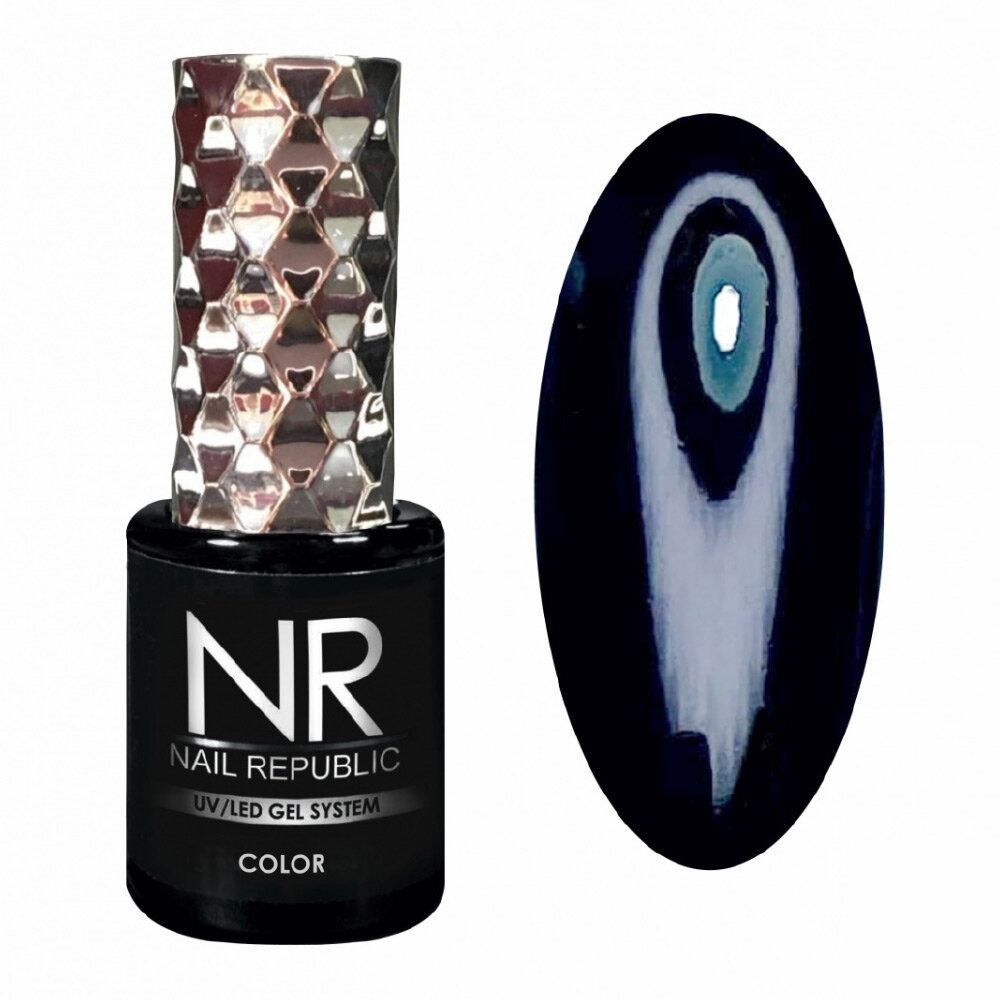 Гель-лак для ногтей Nail Republic №100, Чёрный, 10 мл