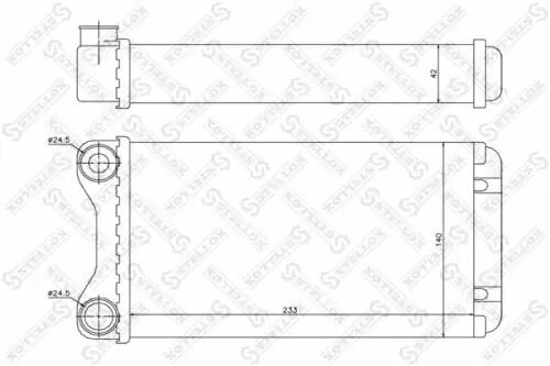 Радиатор печки Audi A4 1.6-3.2 00>