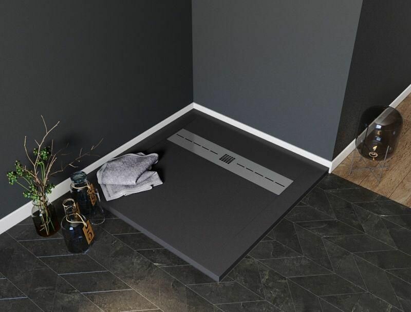 Душевой поддон Aquanet Delight 90х90 черный