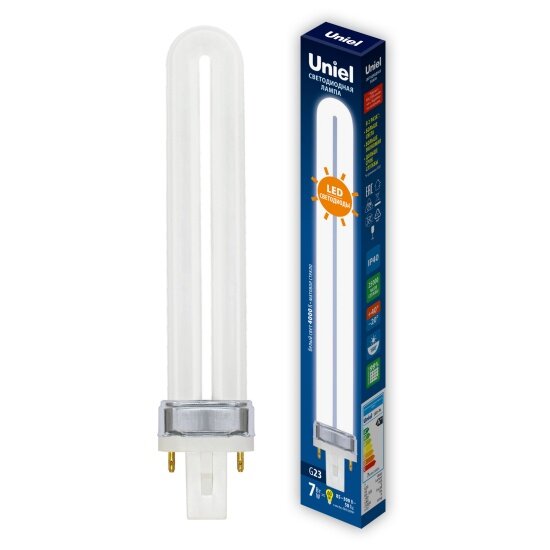 Светодиодная лампа Uniel LED-PL-7W/4000K/G23/FR PLZ03WH