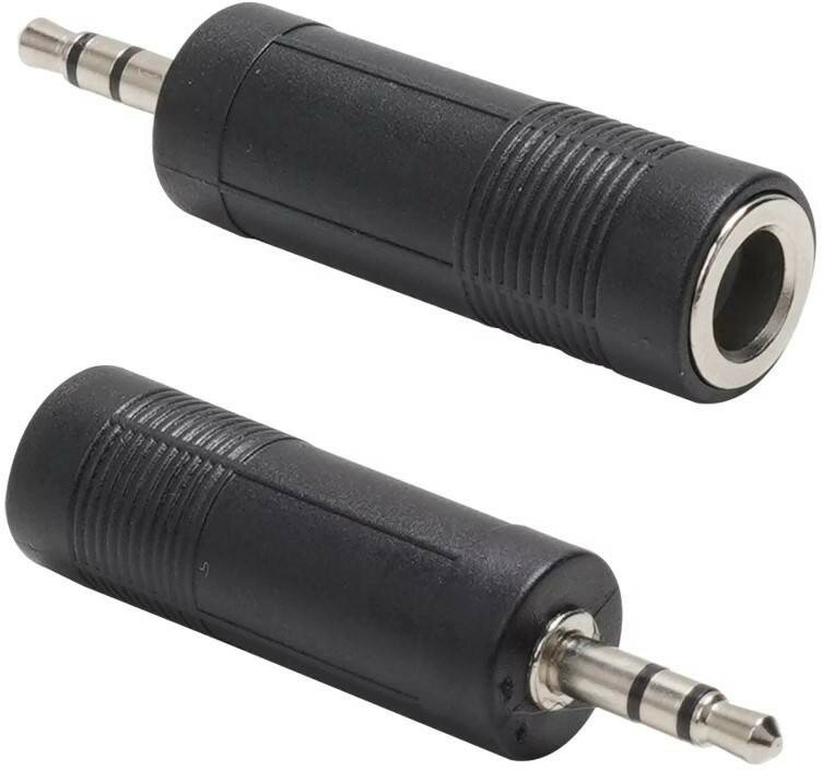 Vcom Переходник CA545 Переходник аудио стерео 3.5мм M штекер --> 6.35мм F гнездо