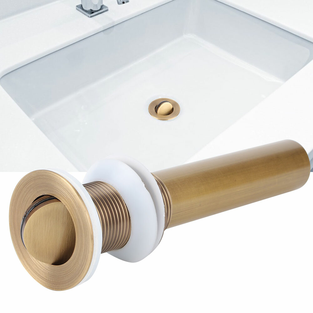 Тип клапана в античном стиле, латунная пробка для слива ванной комнаты, слив для раковины без перелива