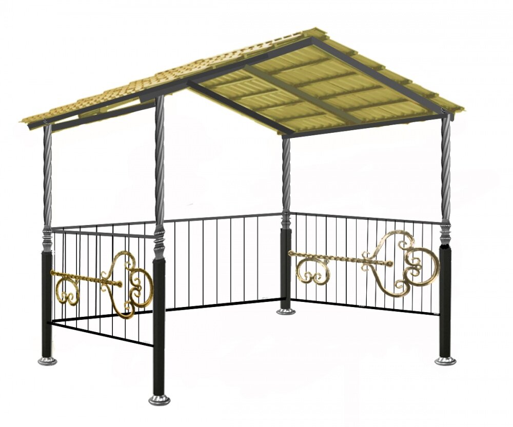 Навес для мангала "Золотой ключик"