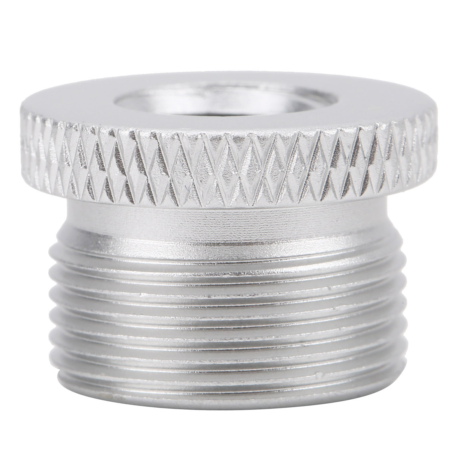 Адаптер подставки для микрофона с внутренней резьбой 3/8 дюйма на переходник с наружной резьбой 5/8 дюйма для крепления подставки для микрофона, серебристый