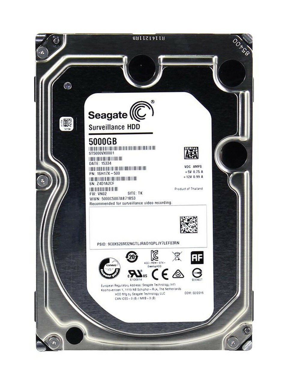 Жесткий диск Seagate ST5000VX0011 5Tb 7.2K SATA 6G 3.5"
