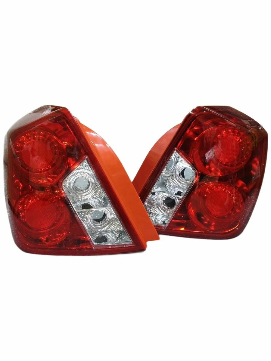 Фонари задние комплект для Шевроле Лачетти Chevrolet Lacetti (2004-2013) седан прямоугольный отражатель