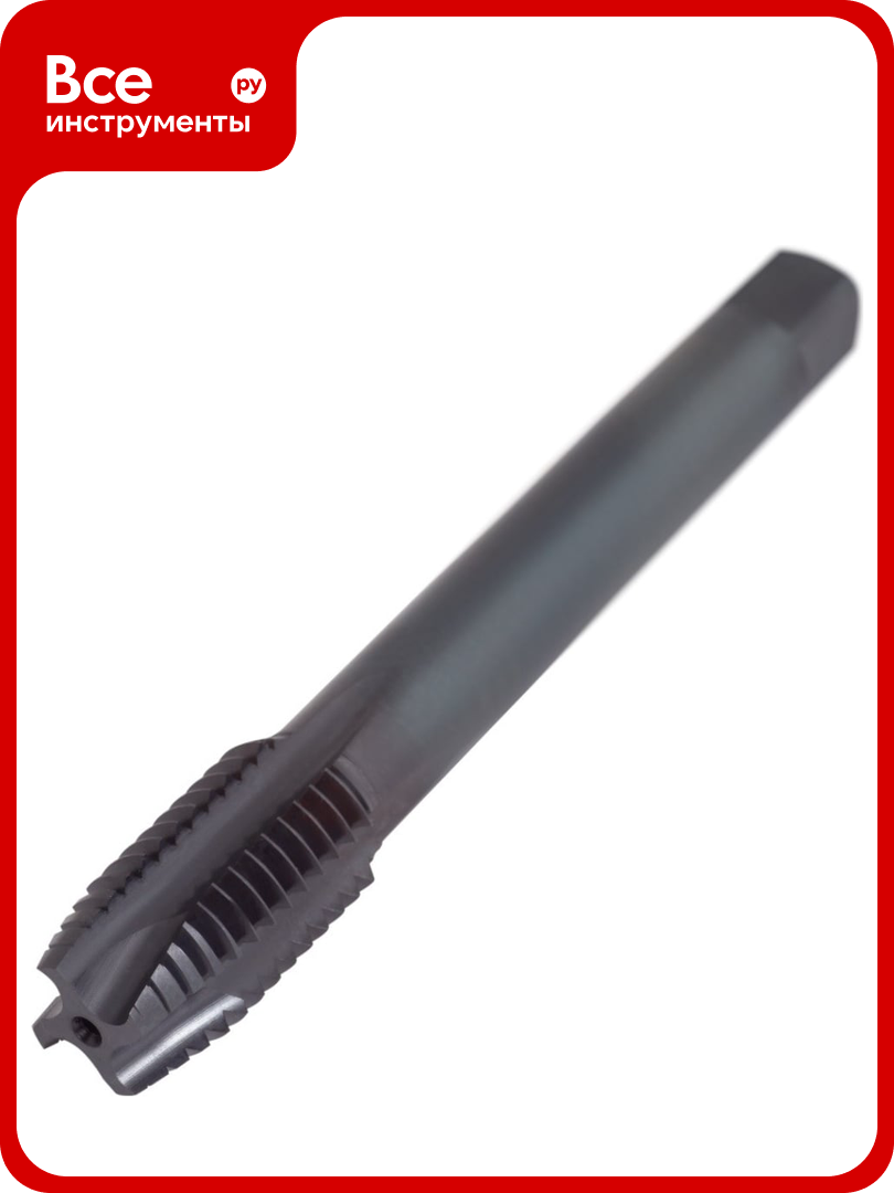 Метчик точинтех м/р М3,0x0,5 Р6М5К5/HSS-E ГОСТ 3266-81 TiCN, с прямой канавкой, с подточкой tn40029, Р6М5/М2