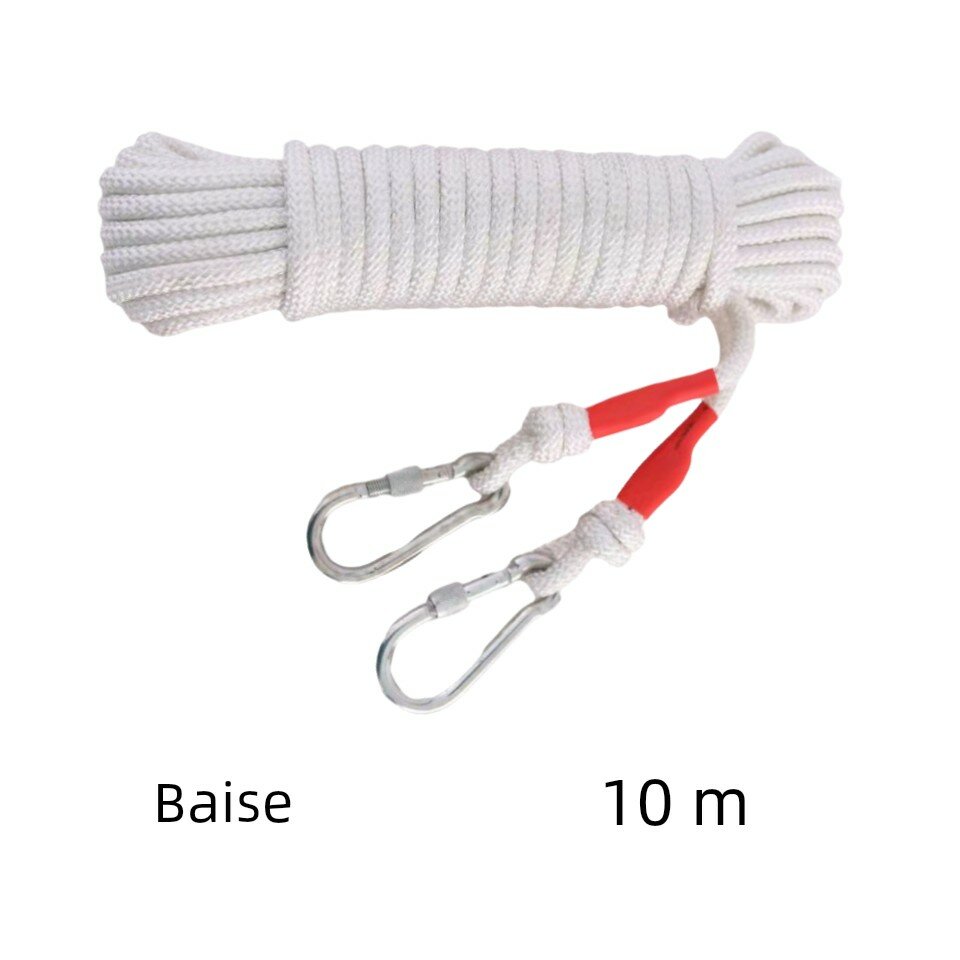 8 мм белый нейлоновый трос с проволочной сердцевиной, анти-скольжение, 10 метров чистый для внутреннего и декоративного