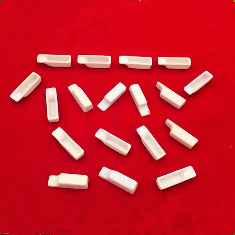 Тигель из глинозема 99,3% / 27*7*6 / Лодка / Корундовый тигель / Керамический тигель Al2O3 / Спеченный тигель