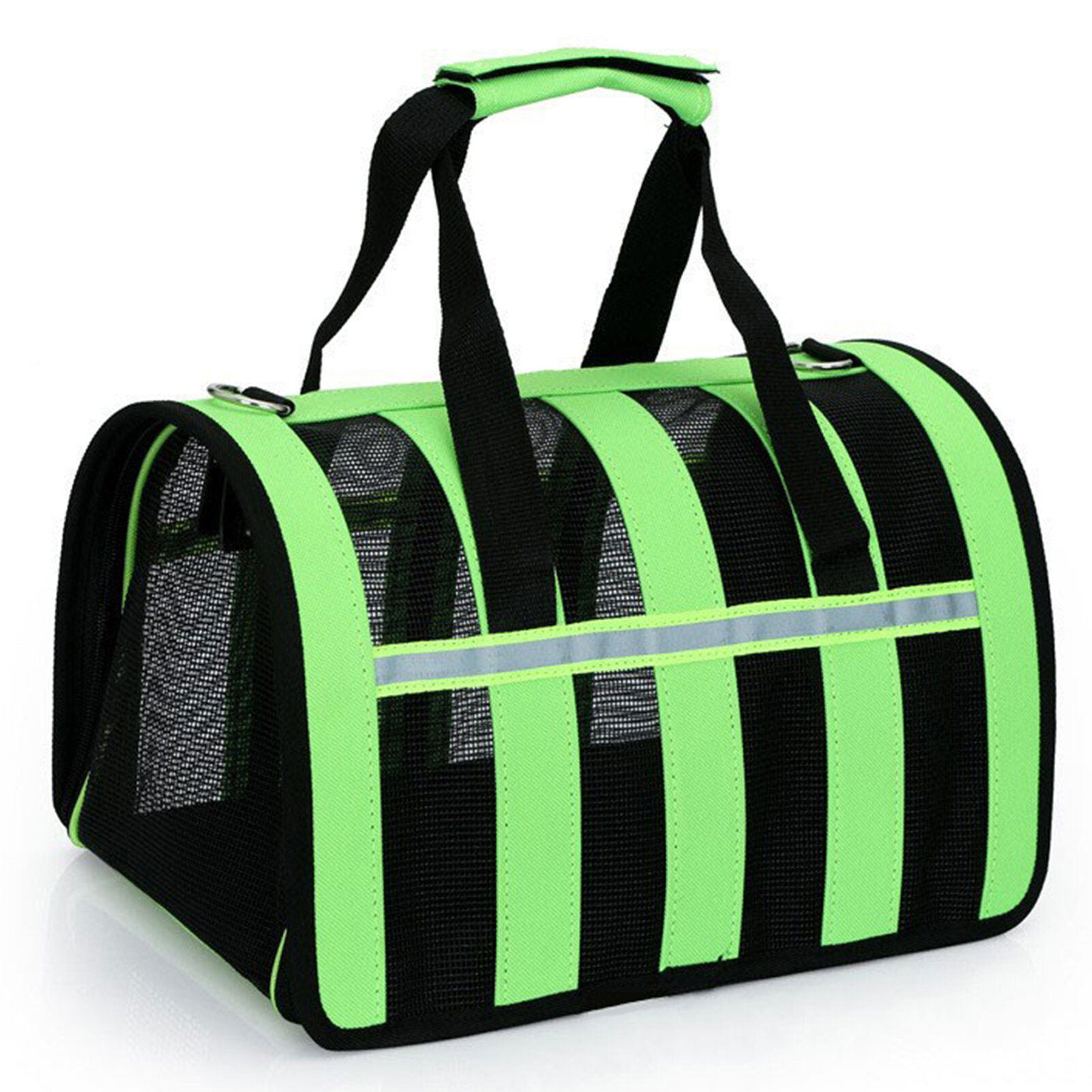 Сумка для перевозки животных, сумка для кошек, сумка для путешествий, дышащая сетчатая сумка, разборная сумка для транспортировки на открытом воздухе для кошек и маленьких собак, для путешествий, кемпинга, походов, цвета: черный, красный, зеленый