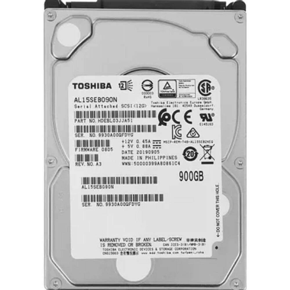 Toshiba Жесткий диск 900Gb AL15SEB090N