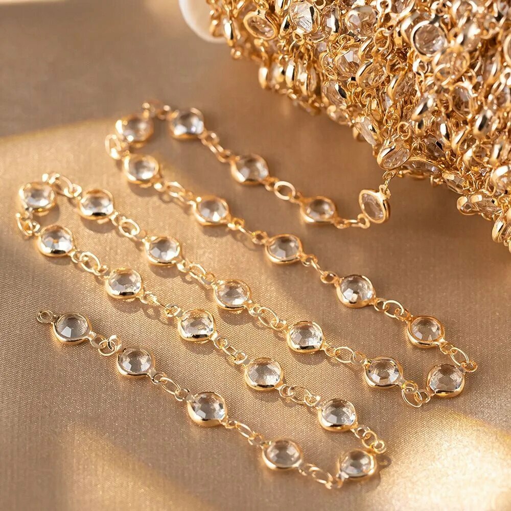 Хрустальная цепочка, ювелирная цепочка