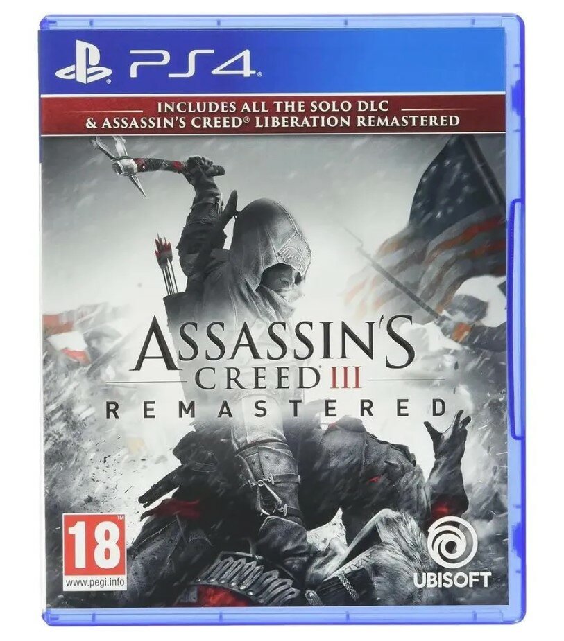 Игра на диске Assassin's Creed III: Remastered /PS4 (Русская версия)