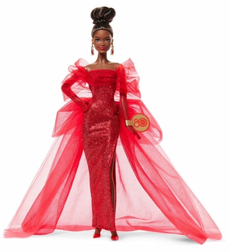 Кукла Barbie Mattel 80th Anniversary коллекционная Black Label JBJ18