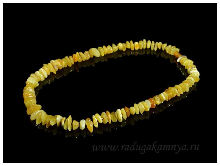 Бусы, янтарь
