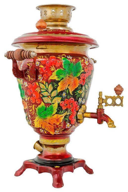 Самовар "Кленовый лист" 3л электрический