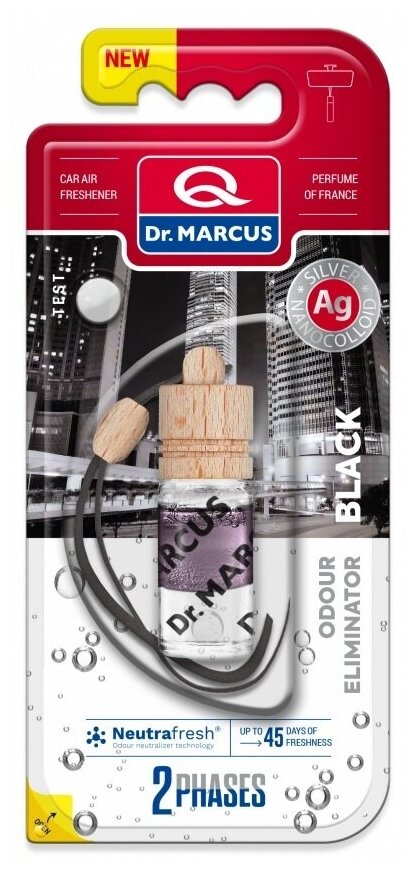 Освежитель воздуха Dr.Marqus 2 Phases Black (2 фазы: нейтрализатор + ароматизатор) арт. 900