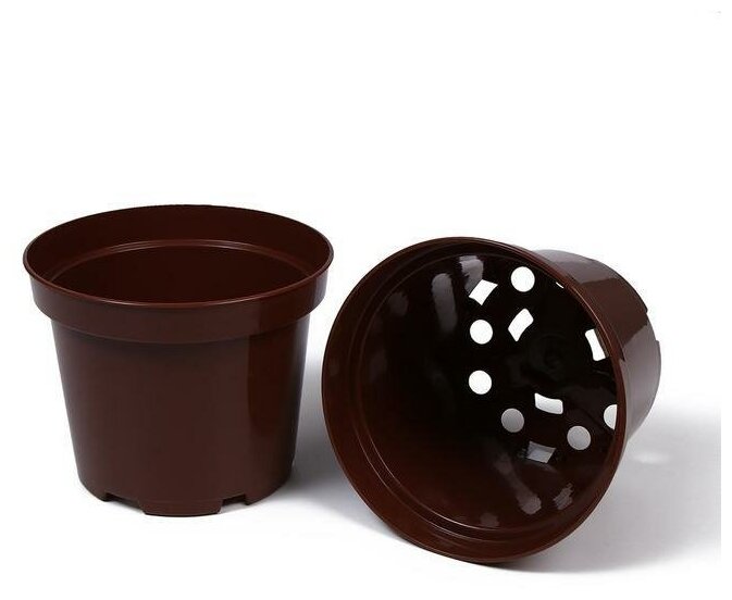 Горшок для рассады, 3 л, d 19 см, h 15 см, терракотовый, Greengo