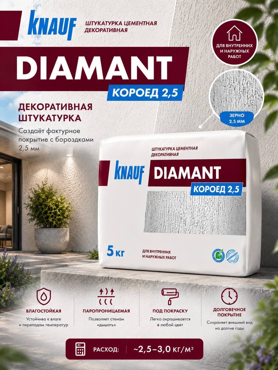 Декоративная штукатурка 5.05 кг