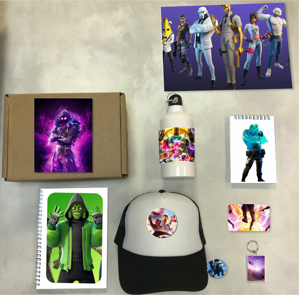 Подарочный бокс GOODbrelok принт "Фортнайт, Fortnite" - 0008