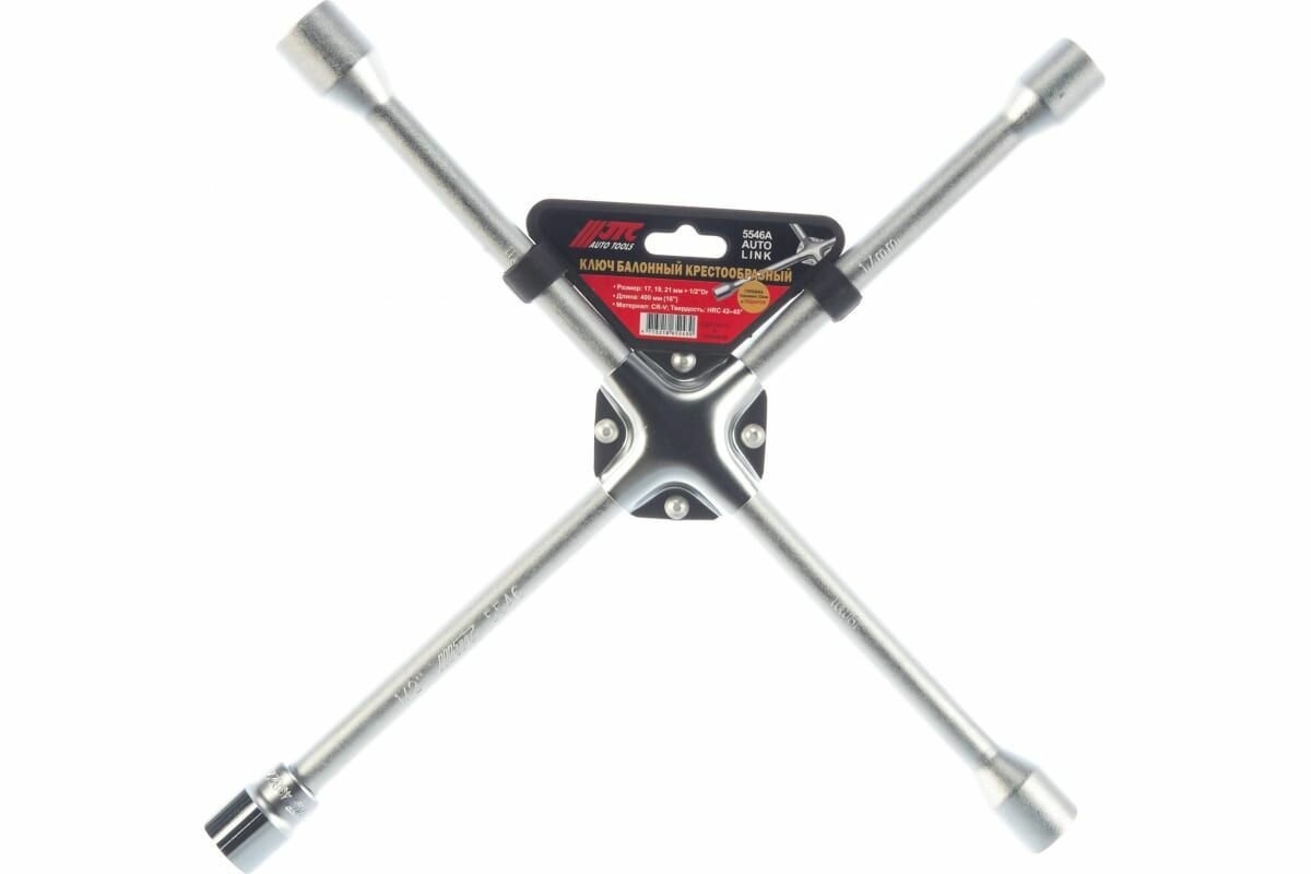 Ключ баллонный крестообразный 17*19*21*1/2 + головка 22мм JTC-5546A