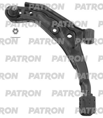 Рычаг подвески PATRON PS5091L, для NISSAN ALMERA, серый/черный