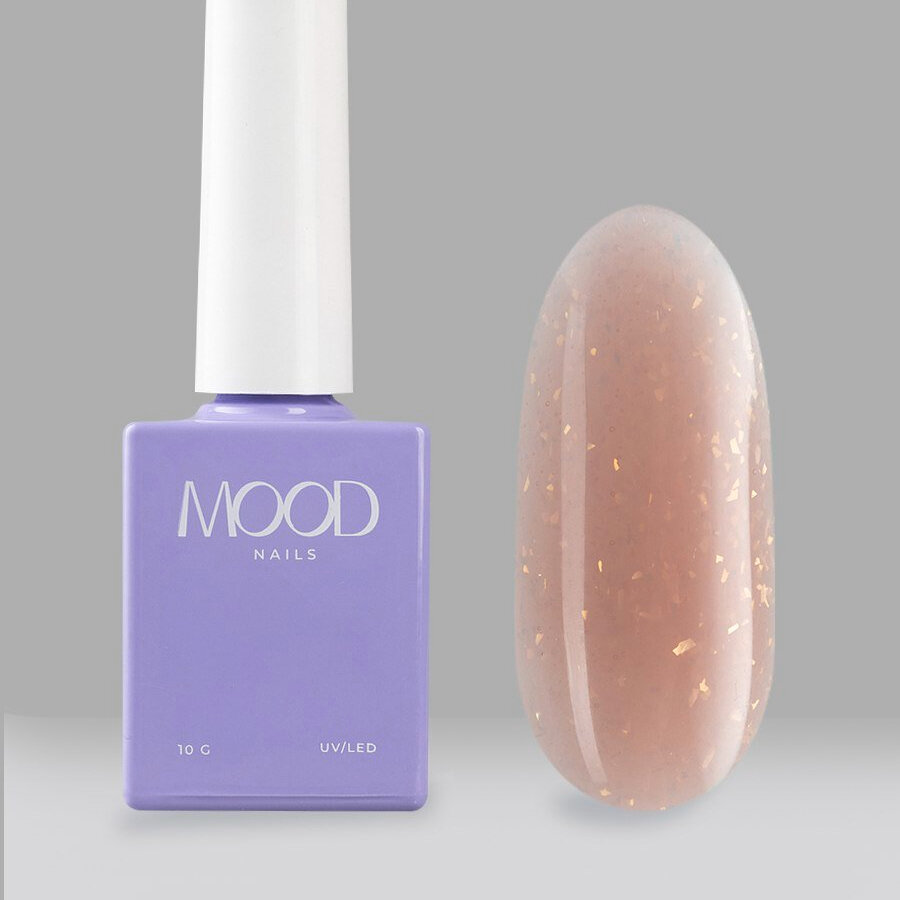 База MOODNAIL, Strong Base Vuitton Brown & Gold, 10 г