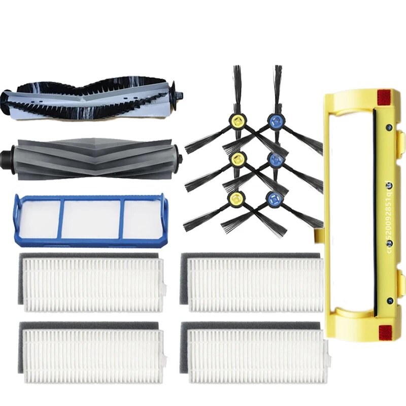 Ролик пылесоса, крышка основной щетки, боковая щетка, HEPA-фильтр, ткань для швабры для DEXP LF-800, замена деталей робота-пылесоса