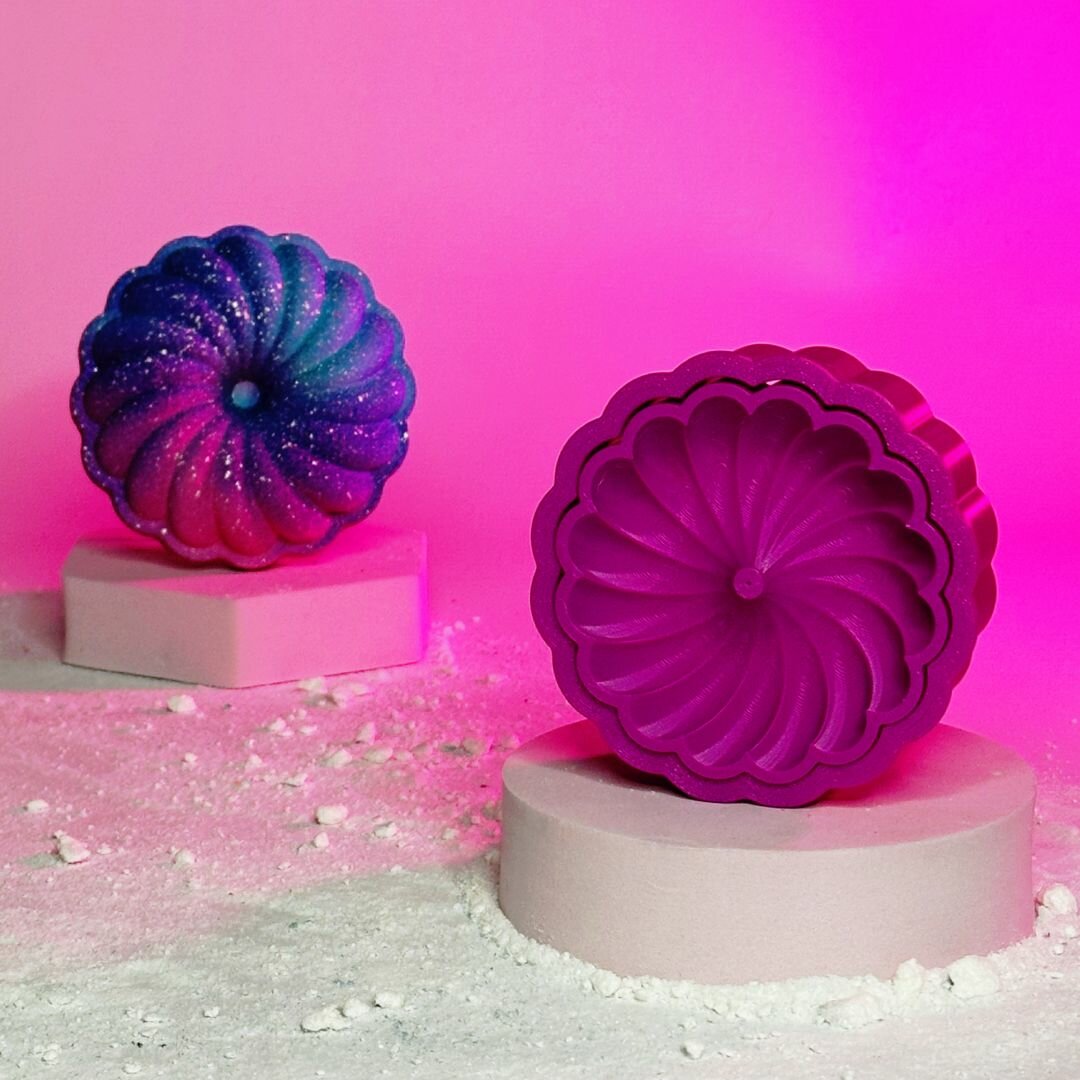 3D форма для бомбочек Зефирный пончик 6 см