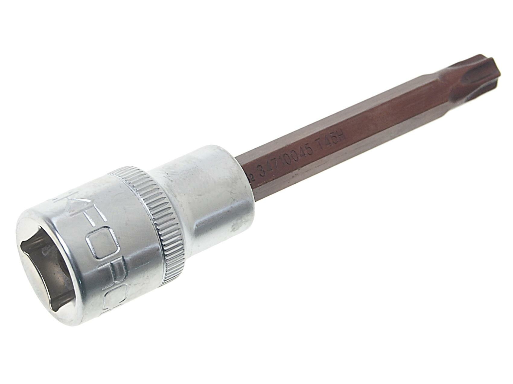 Головка-бита TORX Premium T45 с отверстием 1/2" L-100мм