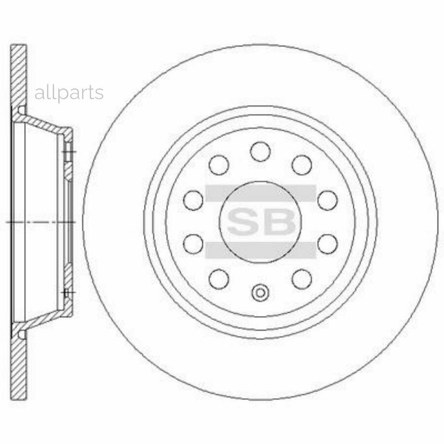 SANGSIN BRAKE SD5414 диск тормозной