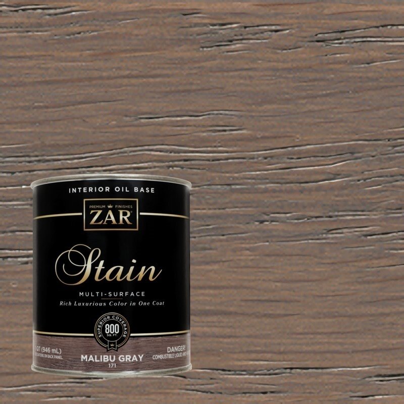 Морилка по дереву на масляной основе ZAR Interior Oil Base Stain 946 мл Грифильно-серый 17112