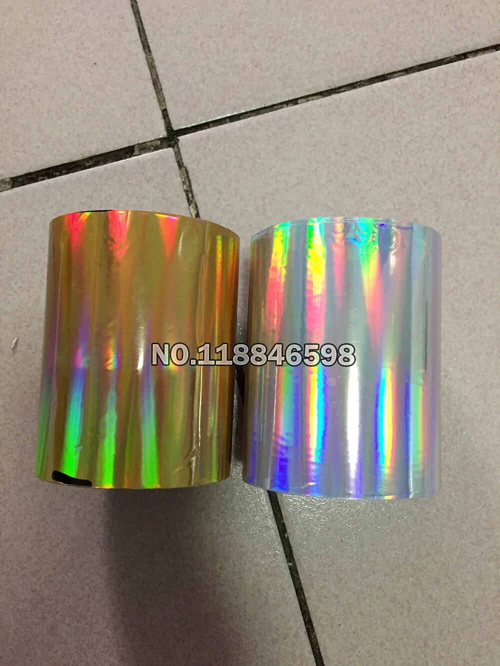 Горячая фольга Beegerry серебристая 8 см x 120 м 1 Gold and 1 Silver