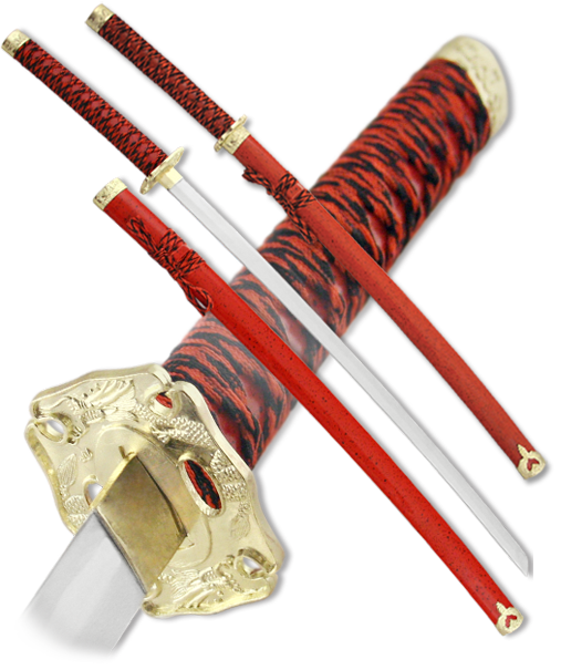 Сувенирная копия - Набор самурайских мечей Art Gladius, металл/дерево, с ножнами, 2шт