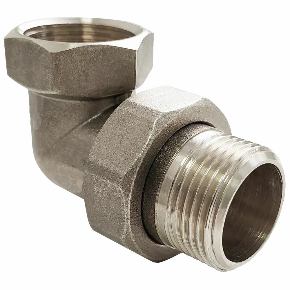 Сгон угловой американка 1/2"x1/2" ВР-НР латунь