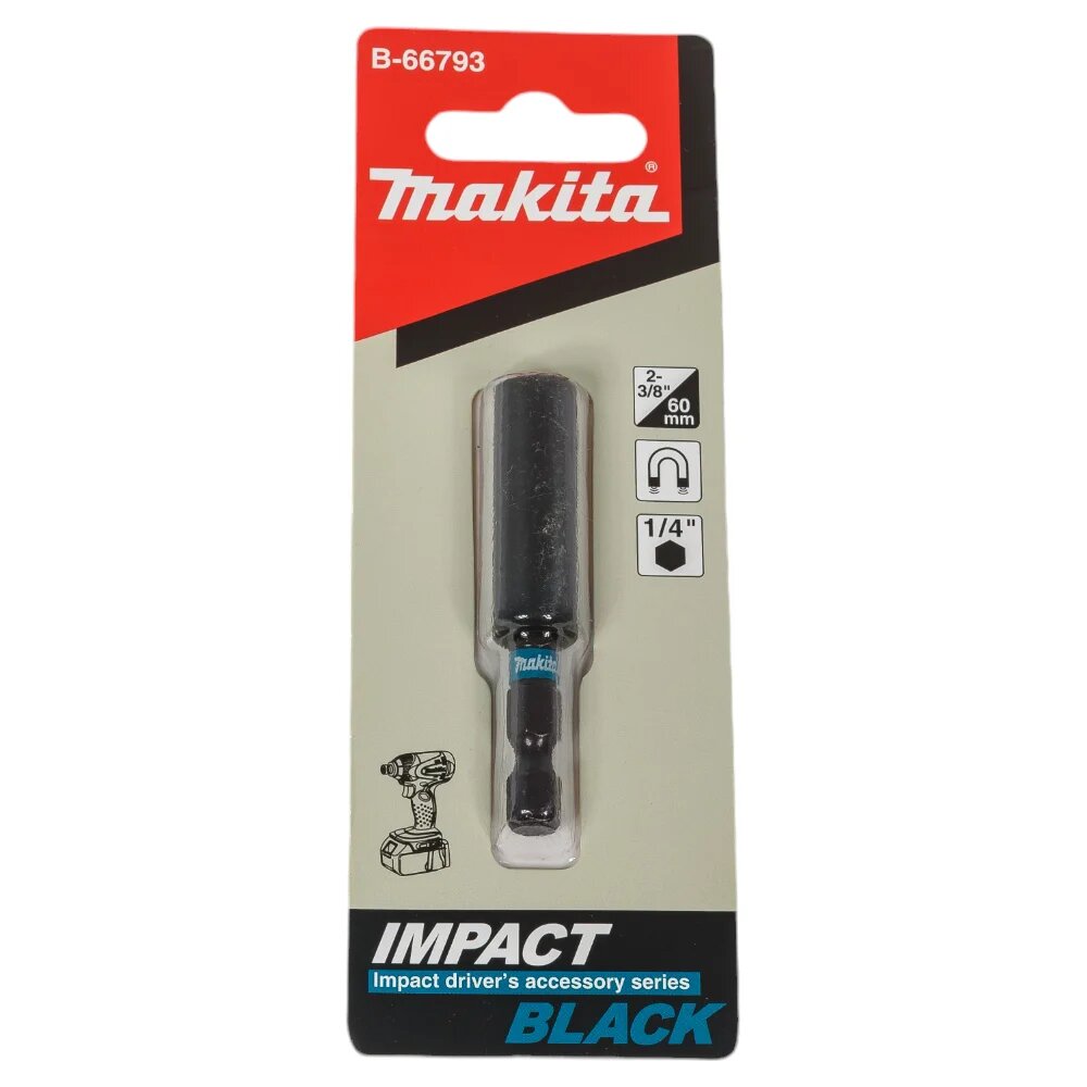 Магнитный держатель 60 мм Impact Black для бит Makita