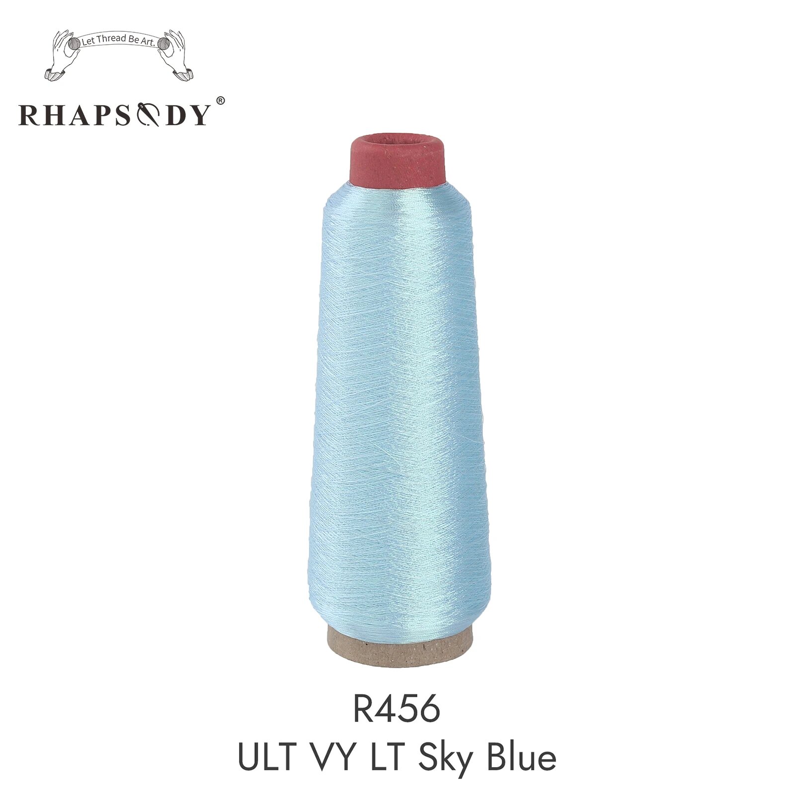 Нить Rhapsody Super Chameleon 2500м, Металлическая, Радужная, 150D, Для R456 ULT LT Sky Blue