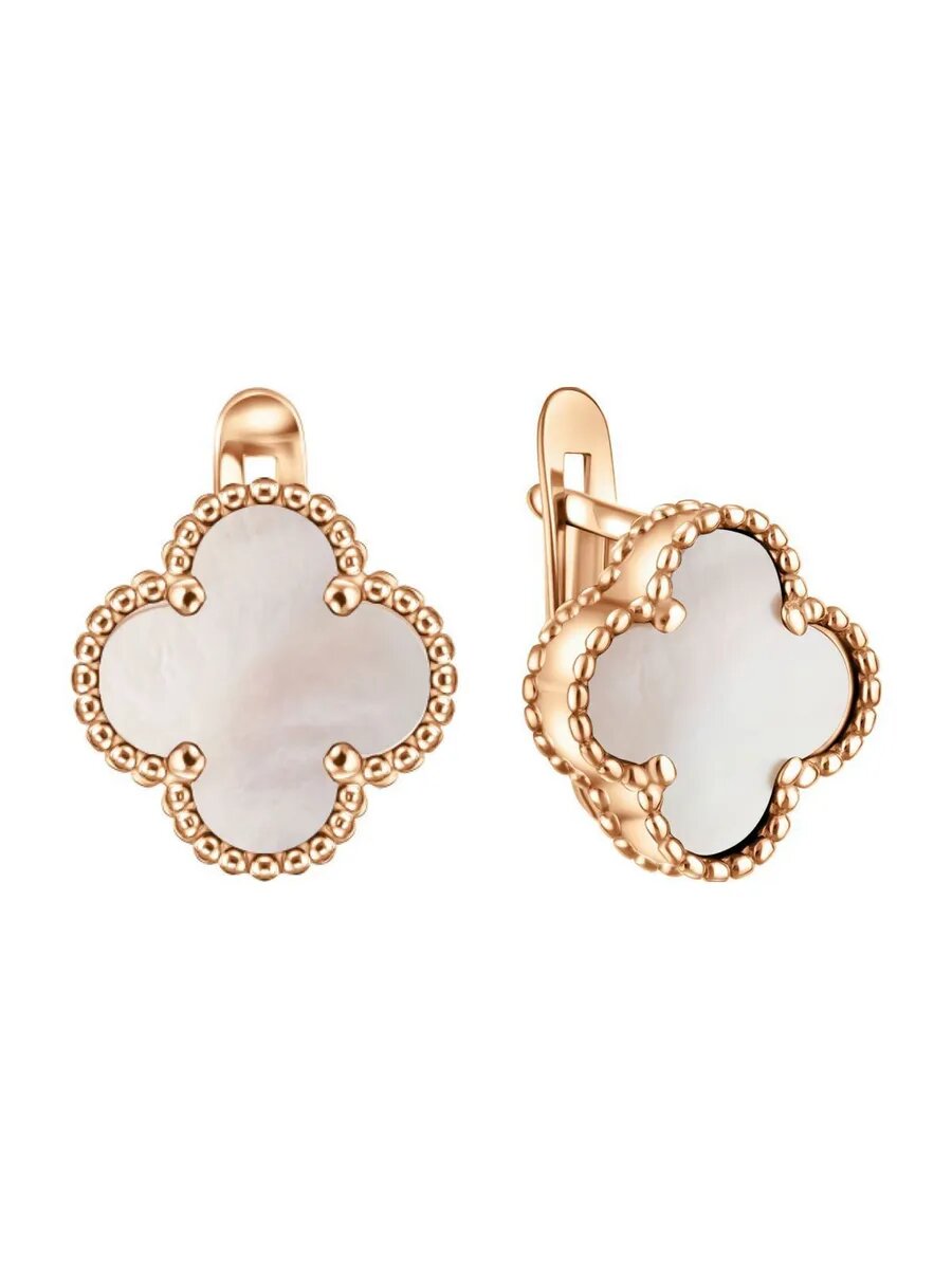 Серьги, желтое золото, 585 проба