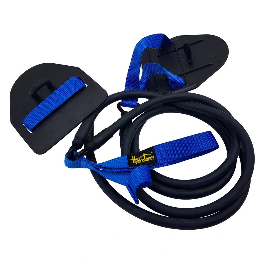 Эспандер гребной для пловцов Hydrotonus, цвет синий, сильное сопротивление, цена - за 1 шт