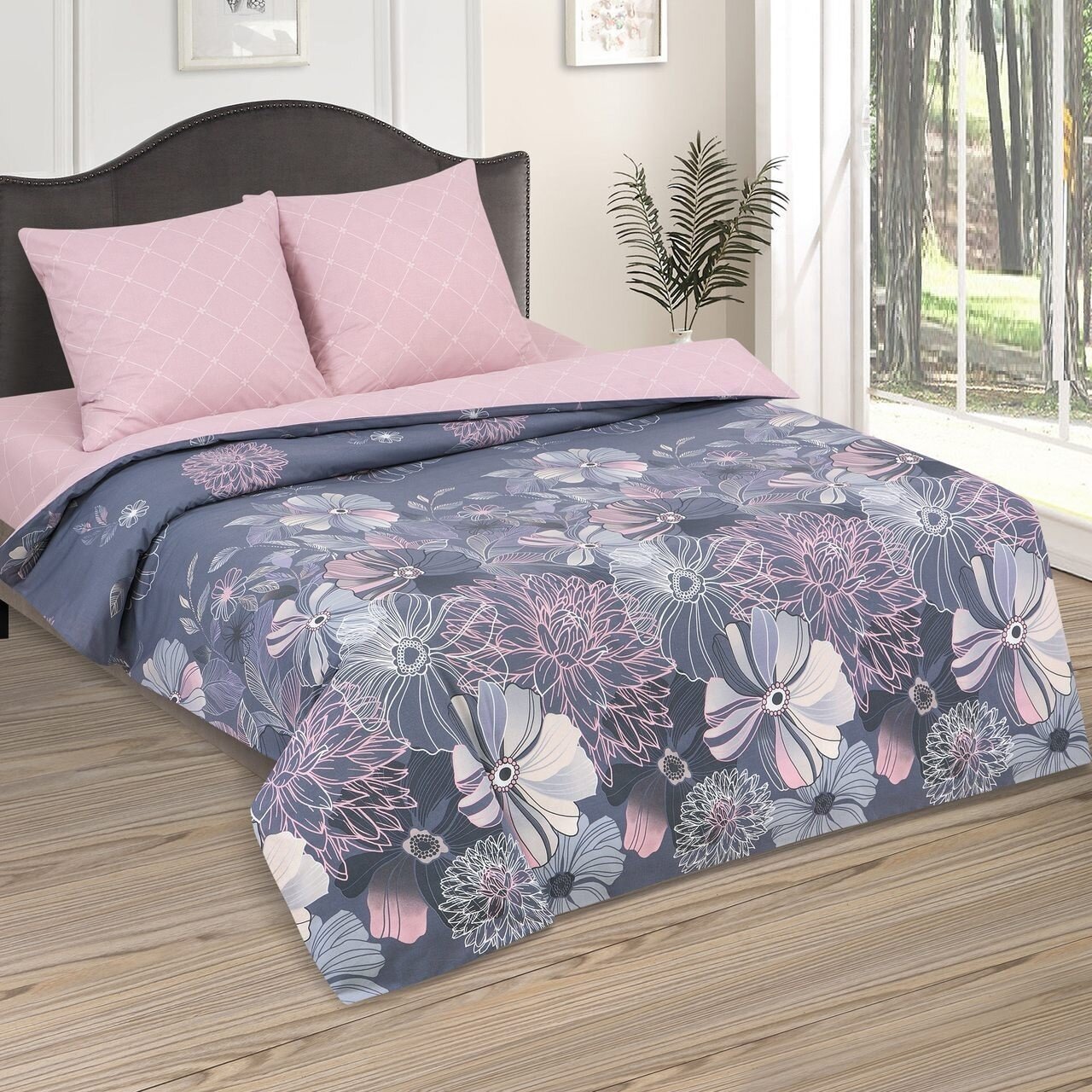 Постельное Белье Поплин Эвелина арт. 914 Евро, Наволочки 70x70