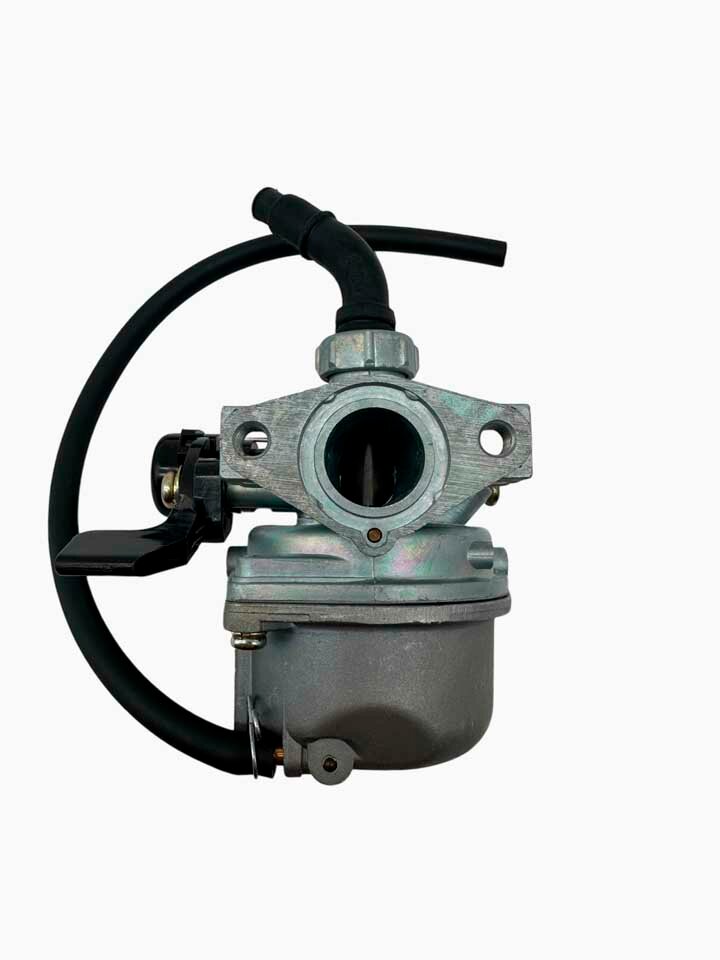 Карбюратор на мопед Альфа, Дельта 4T 139FMB, 147FMH, 50-70см3 D16 (пластиковый рычаг заслонки)