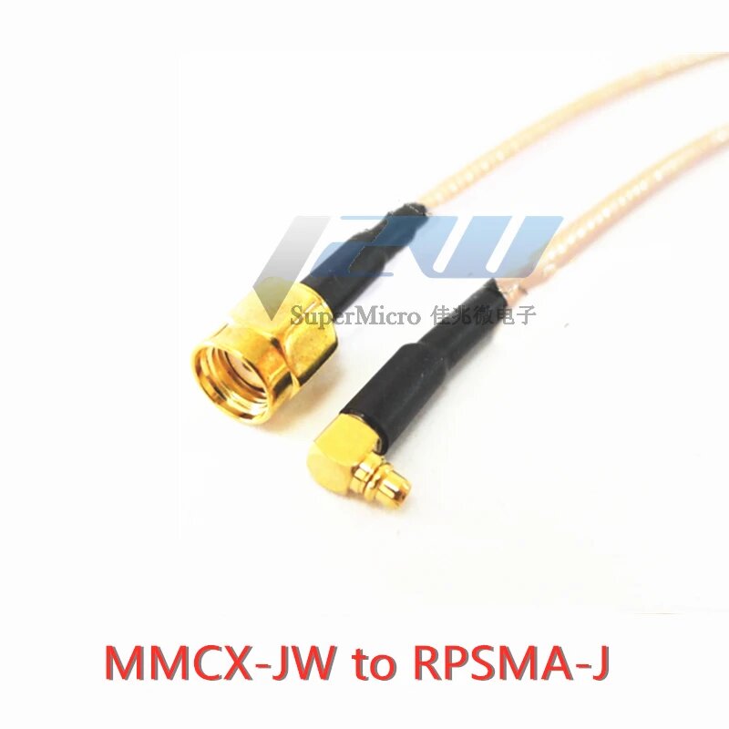 MMCX-J к SMA-K-J кабель RG316 8cm, MMCX-JW to RPSMA-J